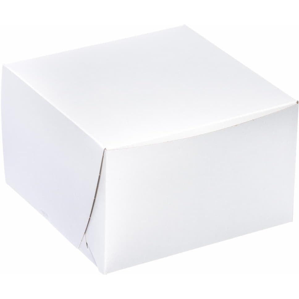 EB Box - 8" x 8" x 5" White Cake Boxes, 100/ Bn - 362