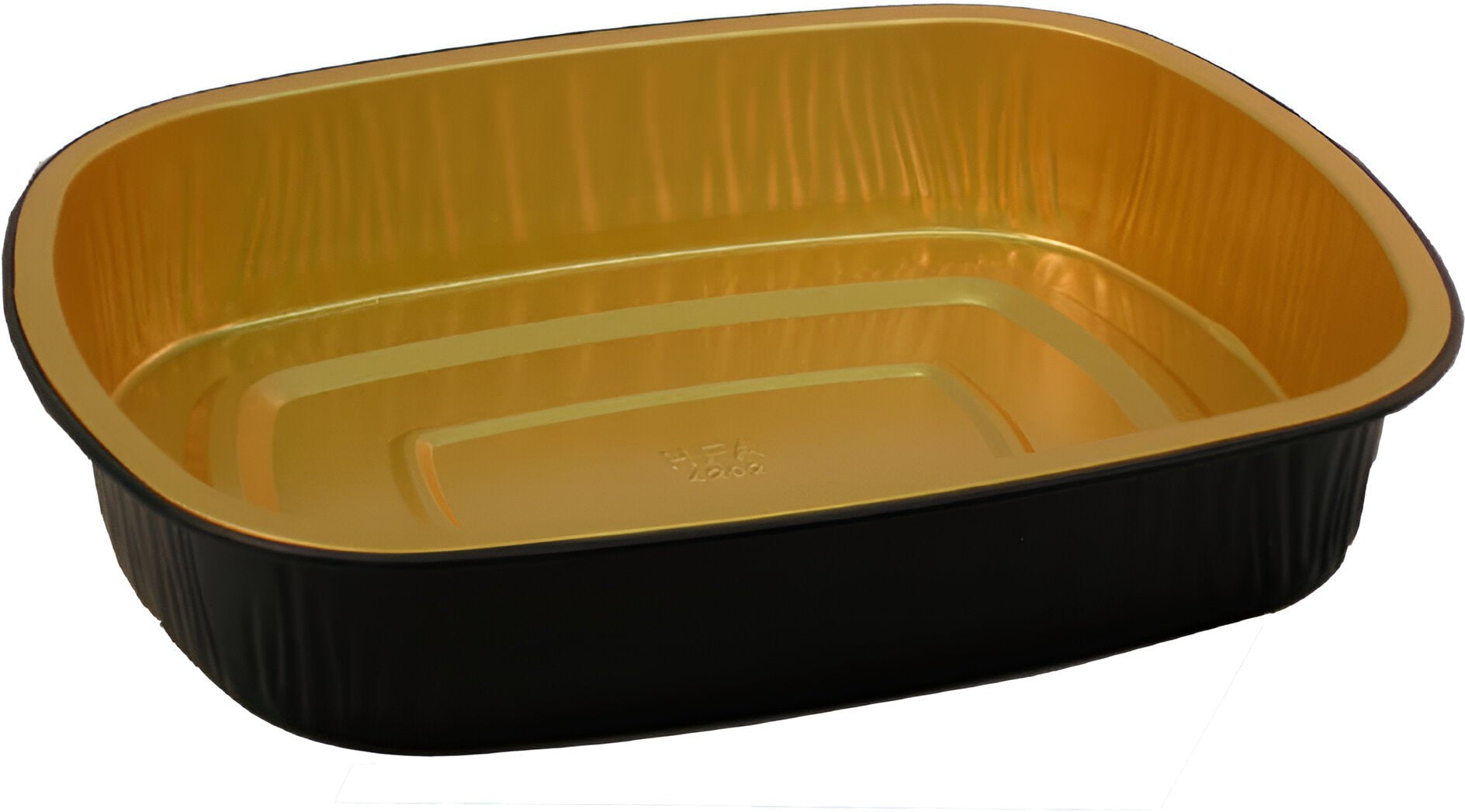HFA - Gourmet-To-Go® Medium Gold/Black Foil Containers, 50/Cs - 4202-7