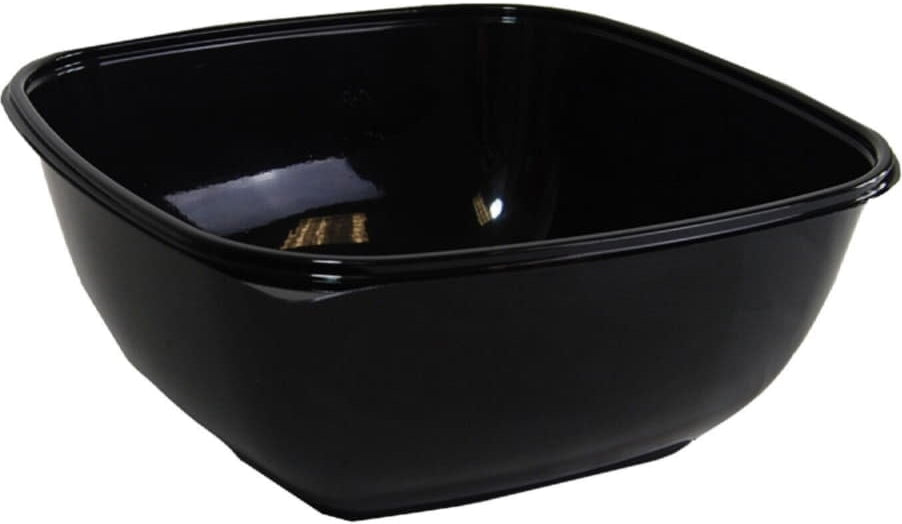 Sabert - 160 Oz Black Square Catering Bowls, 50/Cs - 94160B50