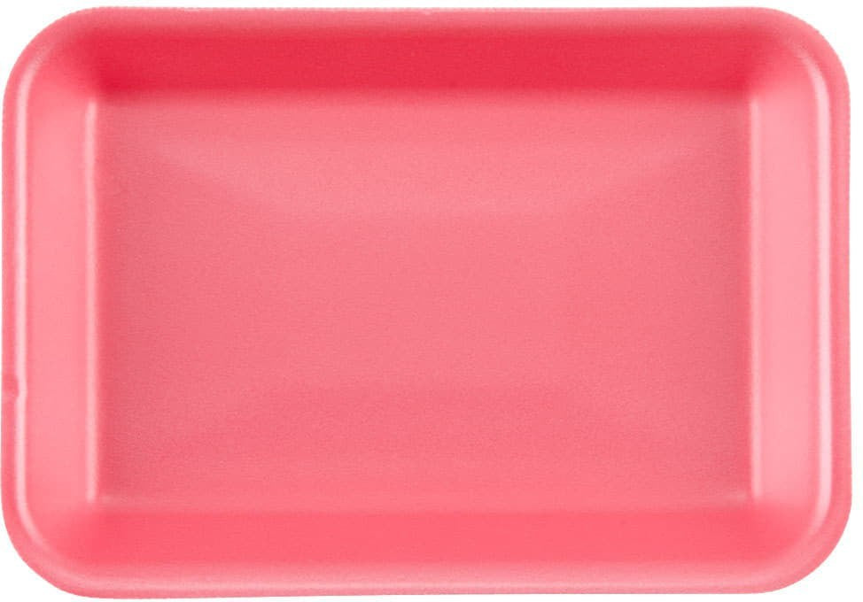 Dyne-A-Pak Inc. - 8.50" x 4.50" x 0.56" 17S Pink Foam Meat Trays, 1000