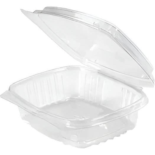Darnel - 8 Oz SelloPlus Clear Hinged Deli Containers with High Dome Li