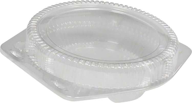 Detroit Forming - 9" Shallow Pie Plastic Hinged Container, 100/Cs - LB