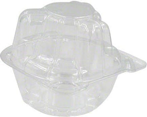 Detroit Forming - Single Cell Plastic Cupcake/Muffin Hinged Container,