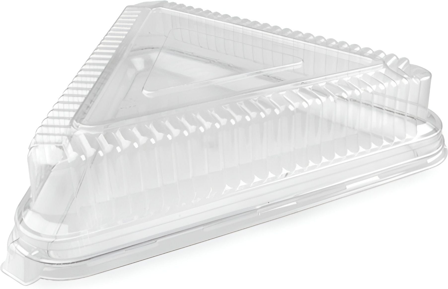 Fineline Settings - 16" x 16" x 16" Clear Plastic Triangle Dome Lid, 4