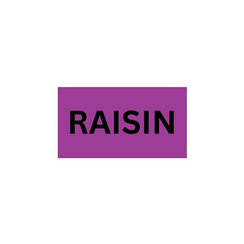 Precision Label & Tag - 1.5" x 2.5" Purple Rectangle RAISIN Label, 325 ...